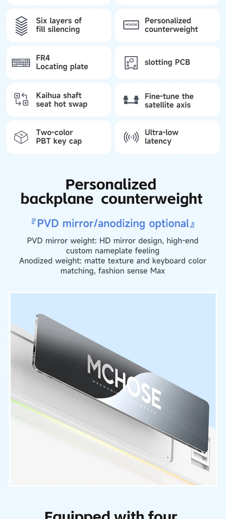 Mchose K99 Oem Logo Wired Usb Rgb Led Light Pc Computer Custom 2.4g ...