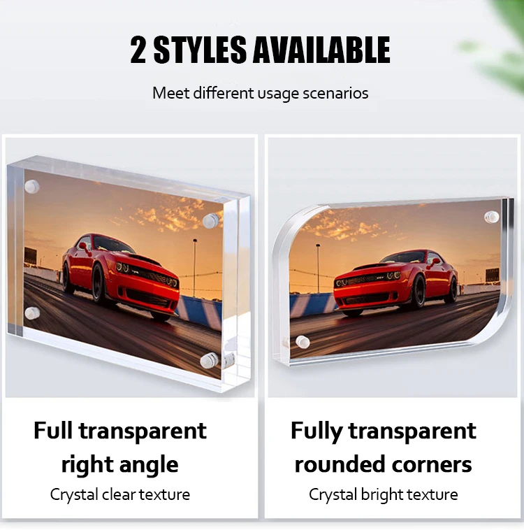 Acrylic Magnetic Photo Frame - Stylish & Versatile Display