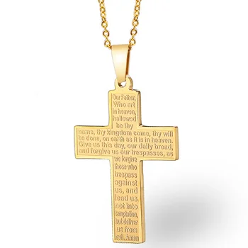 Arnan Religious Box Chain Jesus Cross Silver 18 K Gold Filled Plated ...