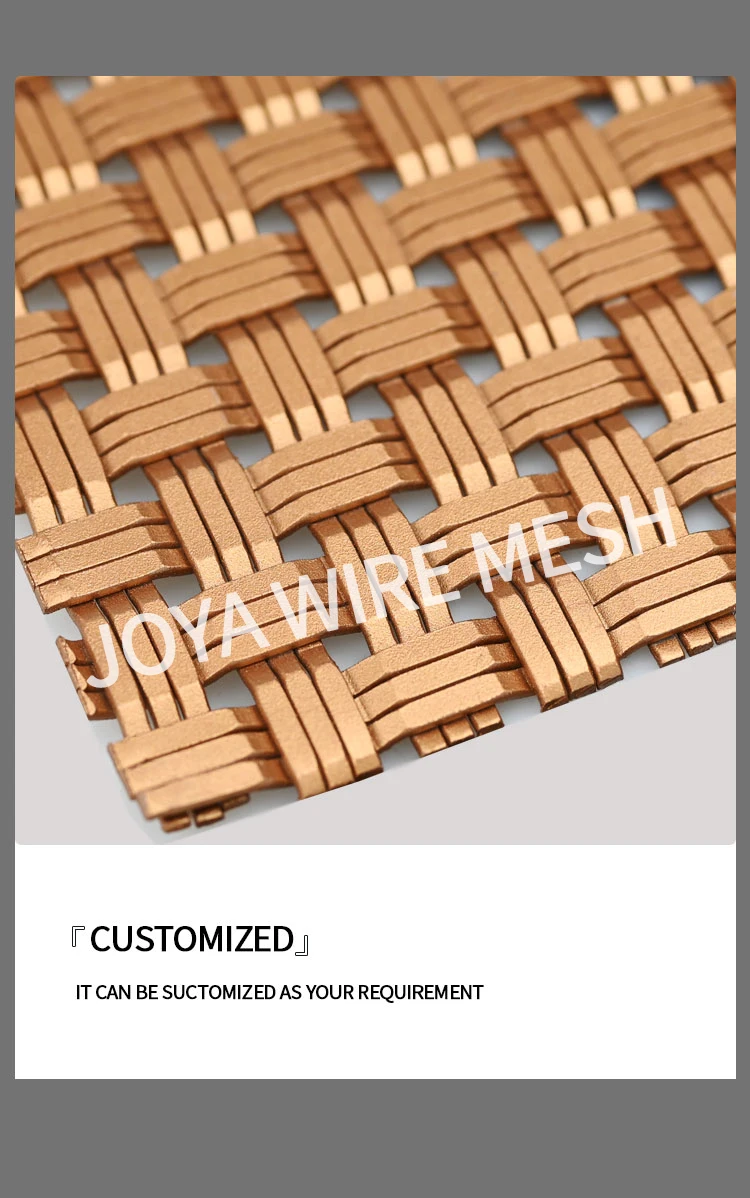 Stainless Steel Mesh Panel For Elevator Cabin Woven Metal Interiors ...