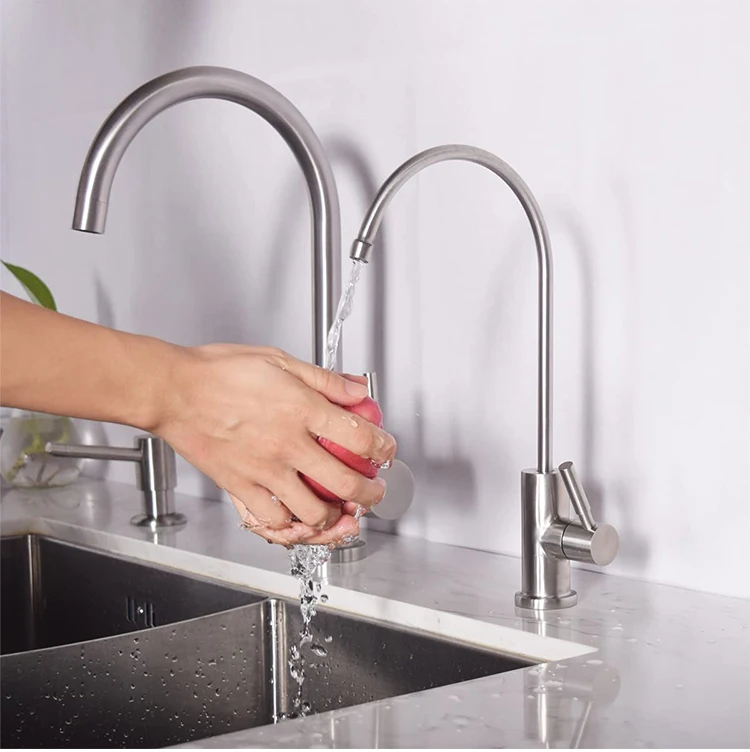 Gooseneck Faucets Kitchen - Stainless Steel & Thermostatic