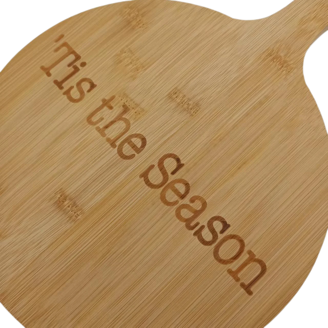 Factory Direct Price Round Bamboo Pizza Serving Boards With Handle ...