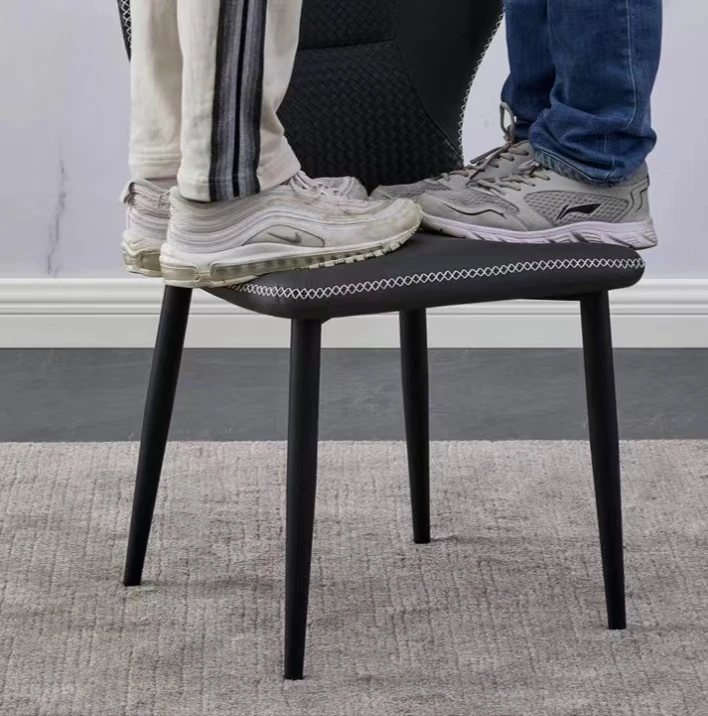 Modern Furniture Upholstered Metal Leg Dining Room Chair Luxury Pu ...