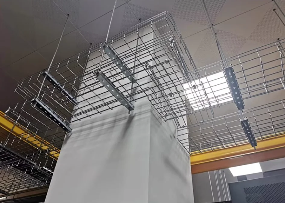 Pre-Galvanized Steel Wire Mesh Cable Tray for Industrial Data Center ...
