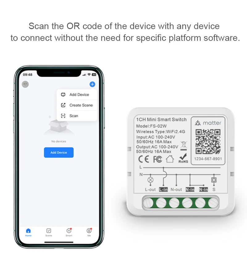 Tuya WiFi Zigbee Smart Light Switch Module Alexa Google Wireless ...