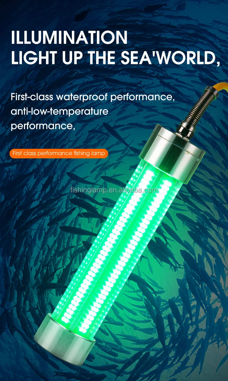400w Green Lighting Led Underwater Fishing Lamps Corn Attracting ...