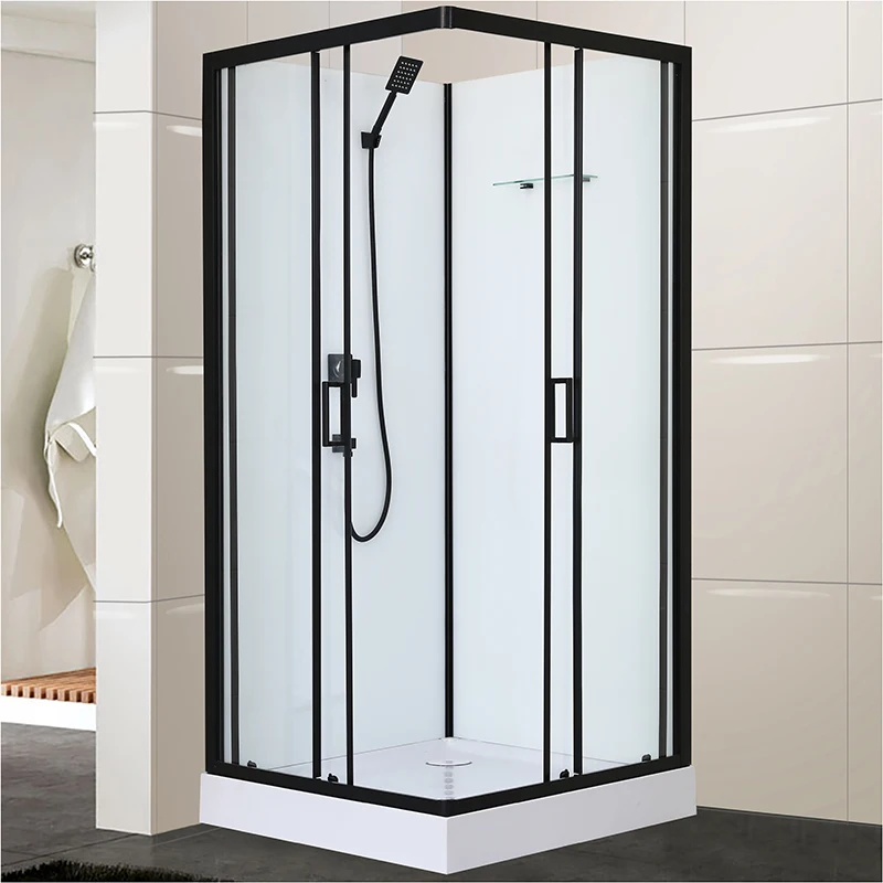 Standing Shower Cabin Equipped Standalone Modular Shower Cabin Finished ...