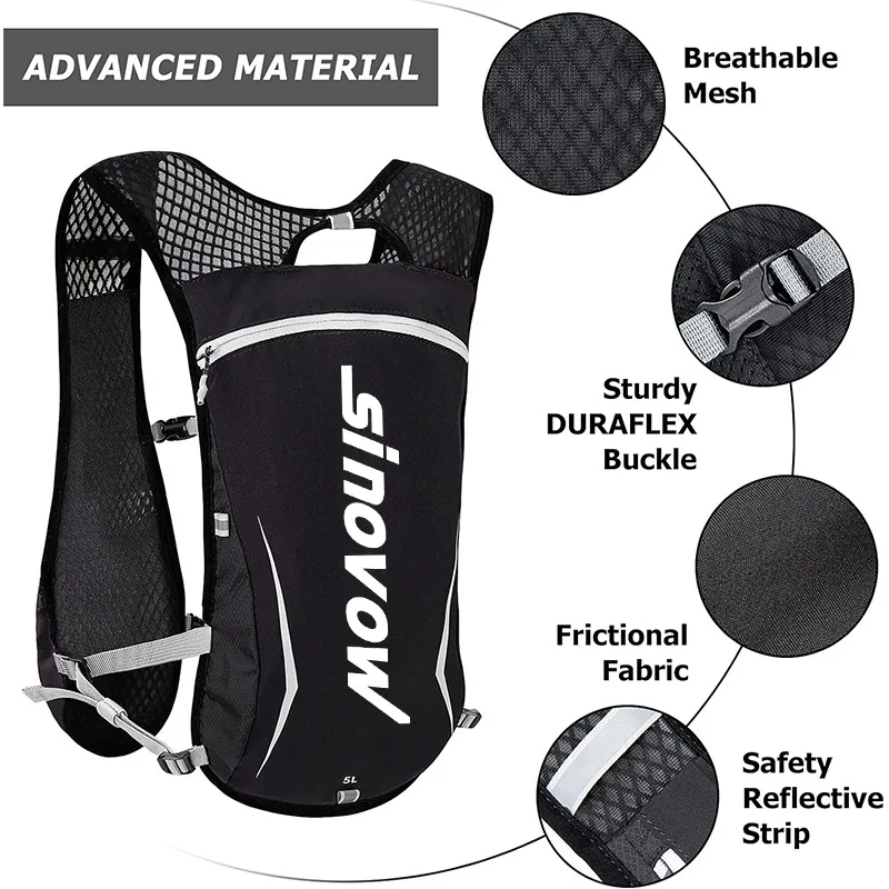 5L Lightweight Running Backpack - Reflective Running Vest