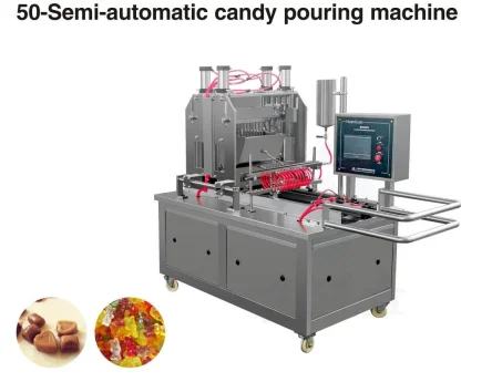 Lollipop Form Stick Candy Make Machine Production Gummy Candy Making ...
