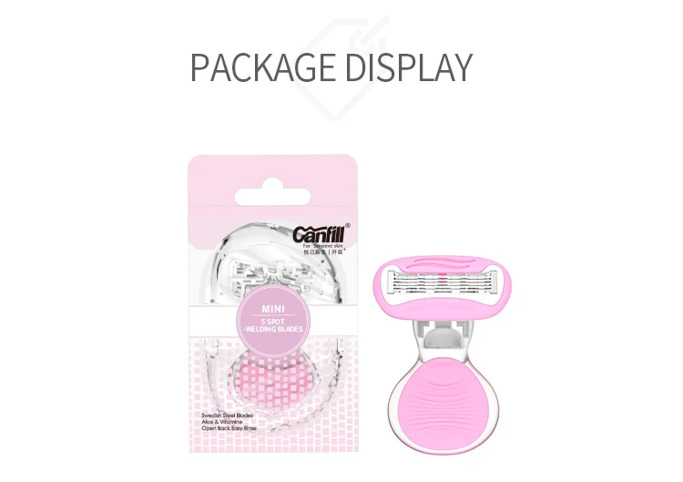 5 Blades Woman Mini Disposable Razor With Travel Box - Buy Mini Razor ...