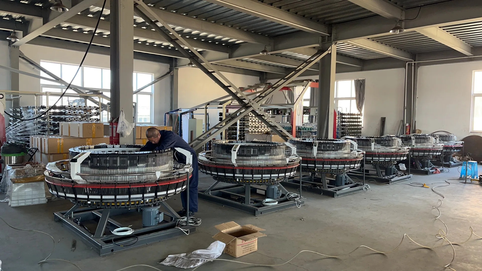 High Speed Six Shuttles Plastic Woven Sack Making Machine with PLC ...