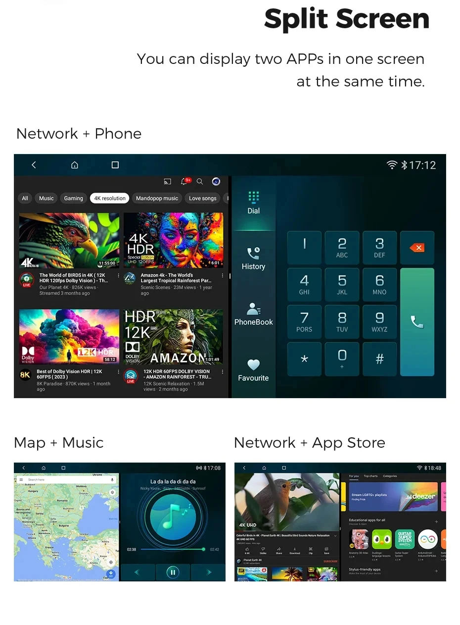 TS18 Touch Screen Car Dvd Player - 7/9/10 Inch Android IPS