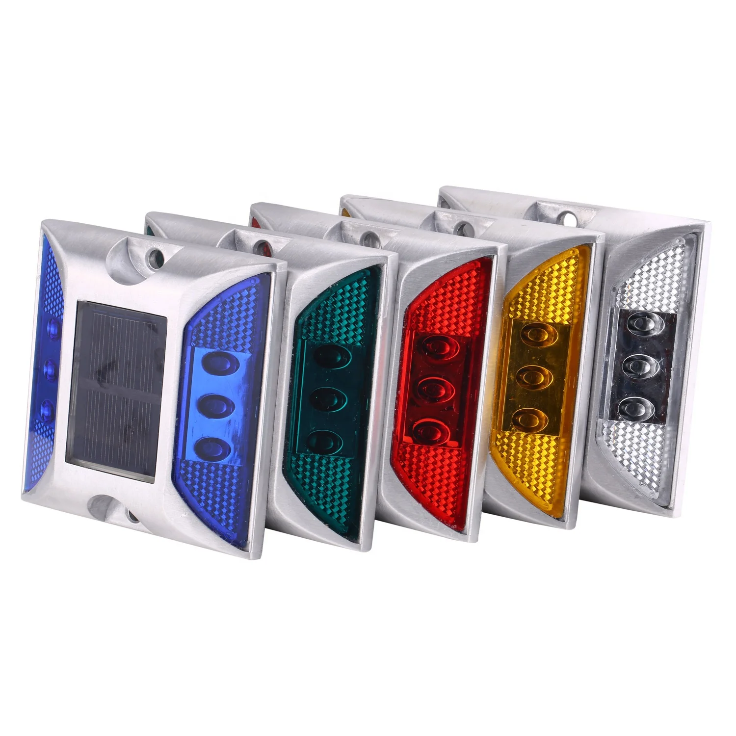 Solar Driveway Dock Lights Ip68 Waterproof Warning Step Lights ...