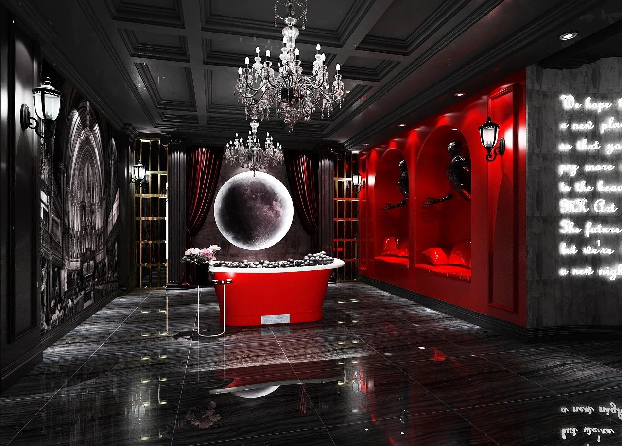 Lounge Bar Night Club Modern Interior Decoration Design