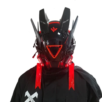 Cosplay Led Triangle Light Mask Mech Personalized Cyberpunk Mask For ...