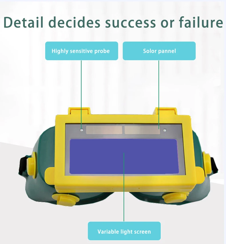 Solar Power And Lithium Battery Eye Protection Auto Darkening Welding ...