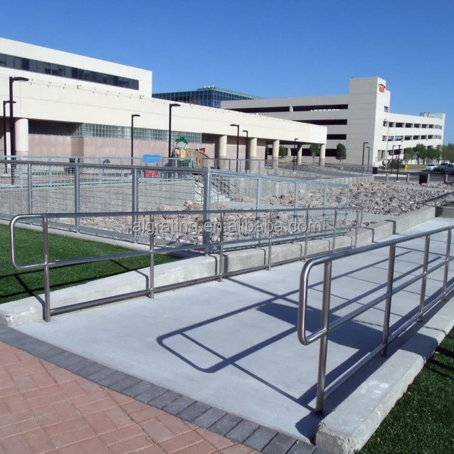 Outdoor Galvanized Steel Tubular Pipe Ball Handrail Railing For ...