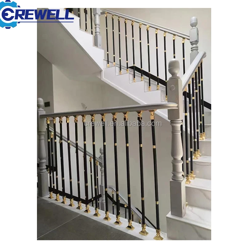 Crewell High Transparent Acrylic Plexiglass Staircase Post