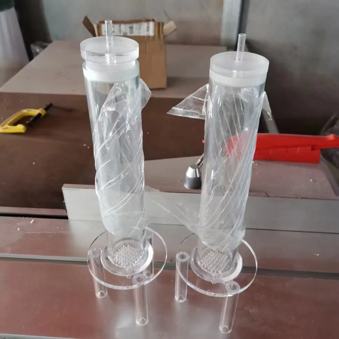 Acrylic Flange Kit CNC Machined PMMA Seals Custom Drilling/Tapping Tube ...