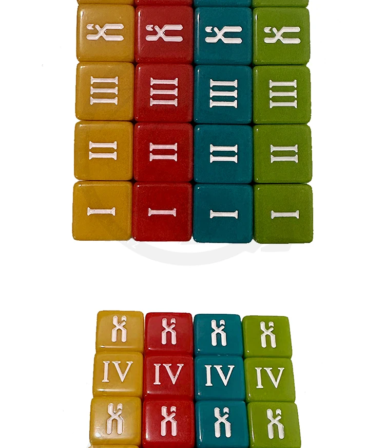 Acrylic 16mm D6 Dice Roman Column Right Angle Dice Game Custom Dice ...