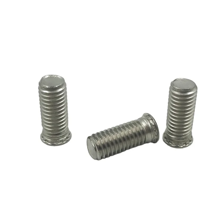 Self-clinching Studs Flush Head Steel Pressure Riveting Screw With Tooth Fhs-m8-20 - Buy Self ...
