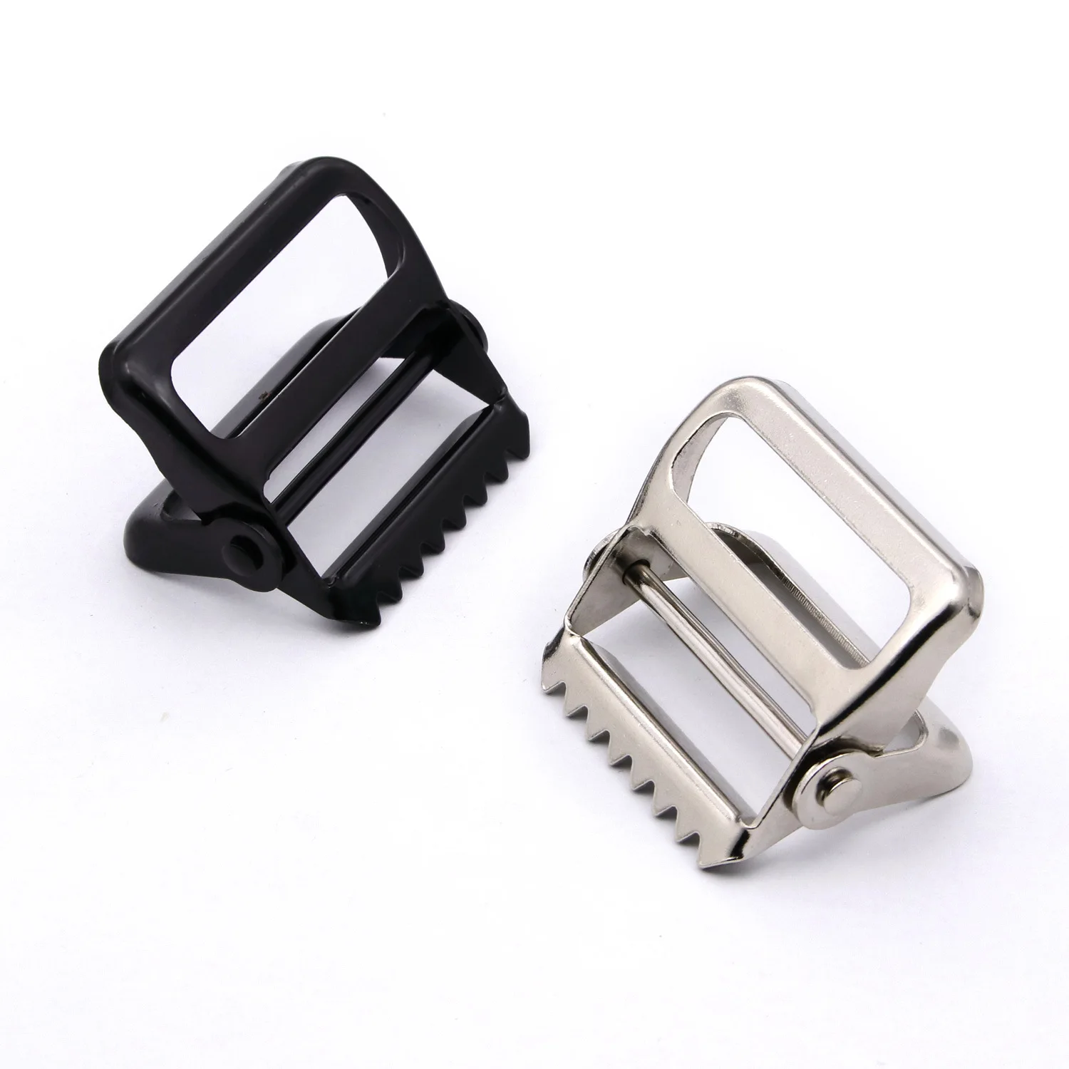 Black Gunmetal Ladder Lock Buckle Slider Zinc Alloy Webbing Strap ...