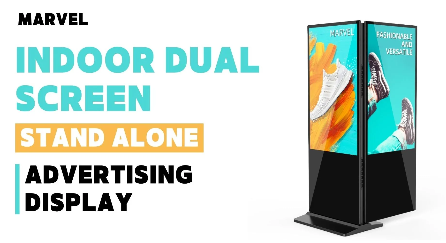 Double Sided Indoor Shopping Malls 4k Lcd Digital Signage Advertising ...