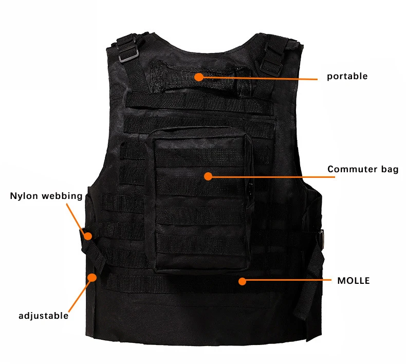 Shero Tactical Vest Plate Carrier Combat Tactic Men's Security Vests ...