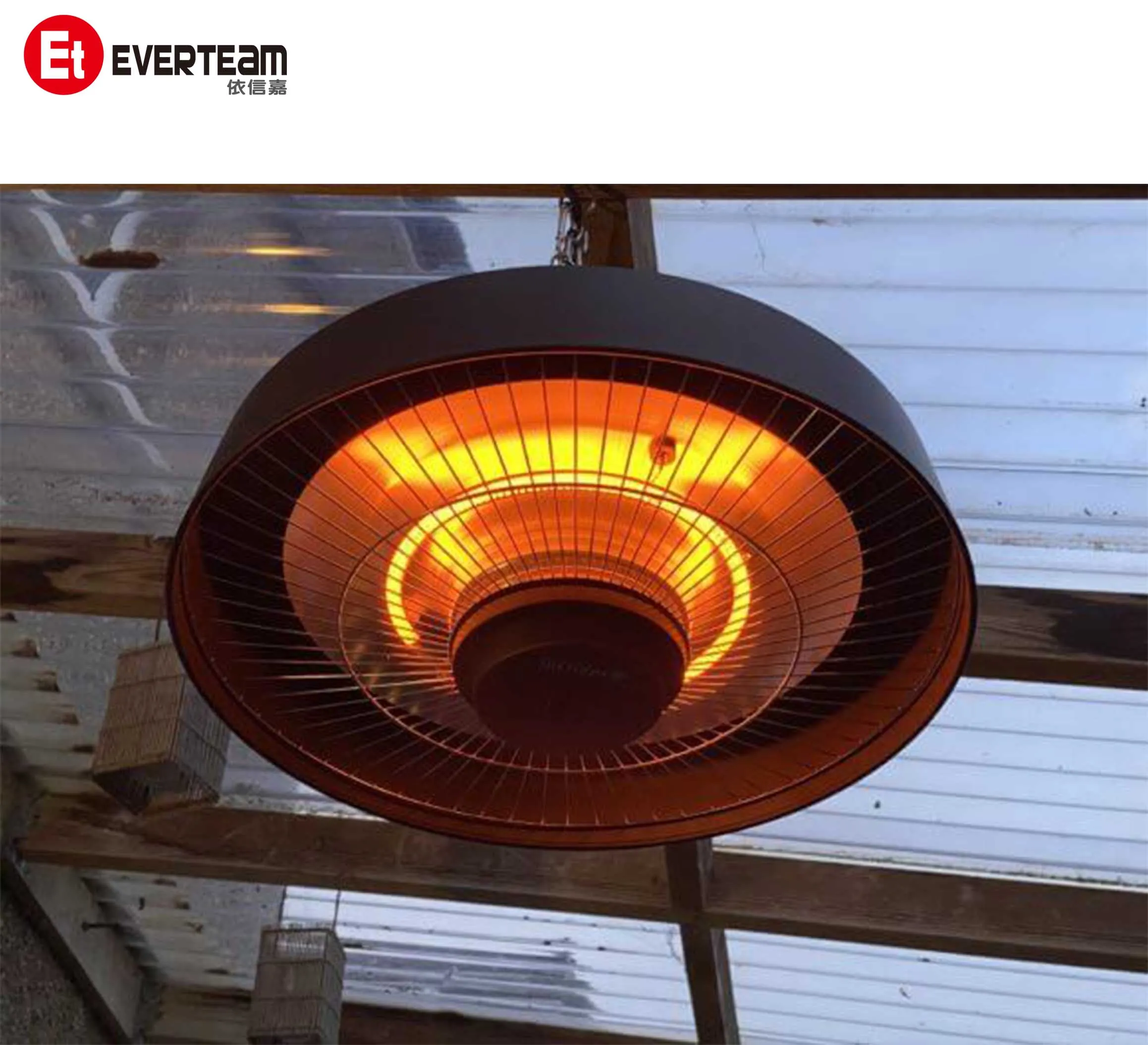 Electric Patio Infrared Heater 2000w Ceiling Mount Radiant Heaters ...