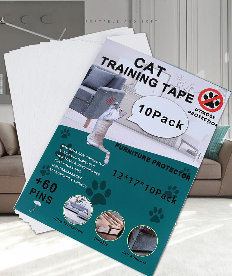 Hot Sell Double Sided Cat Scratch Deterrent Tape Anti Cat Scratch ...