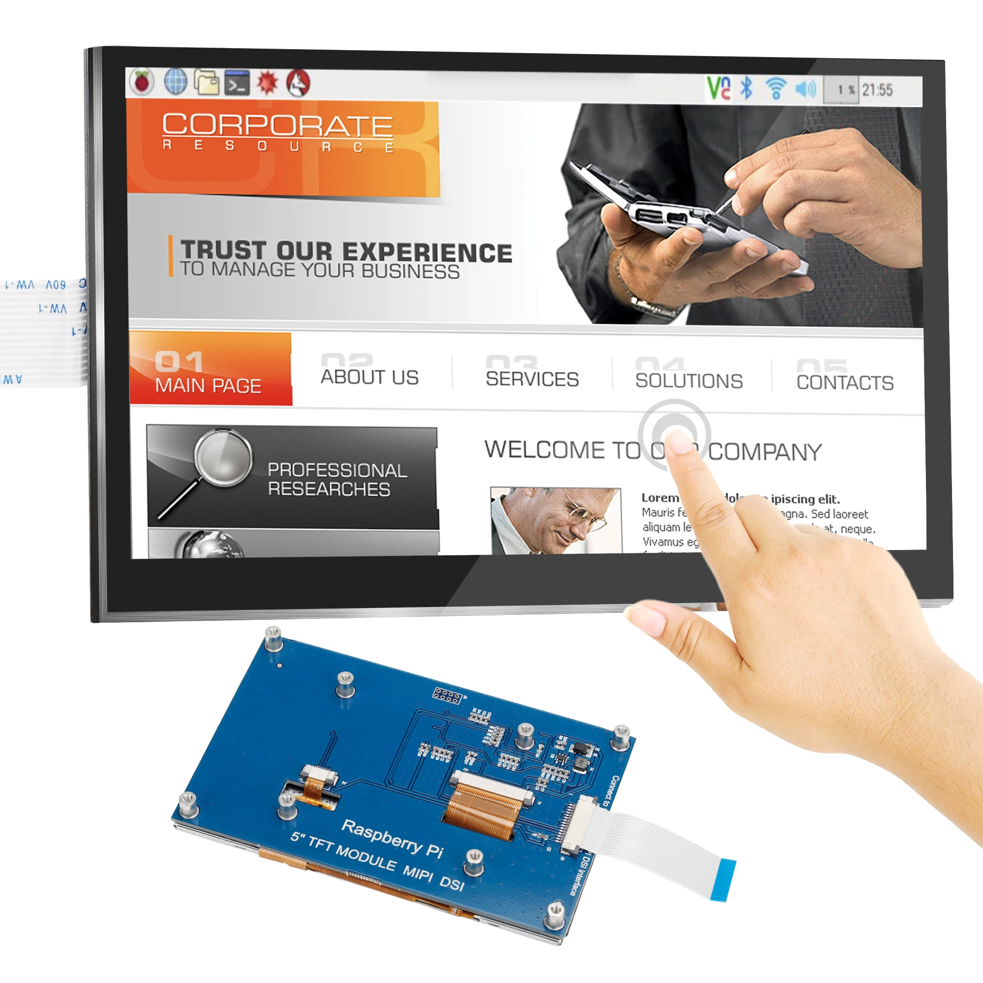 7 Inch Raspberry Pi Dsi Display,Raspberry Pi Display 7 5 Inch Ips ...