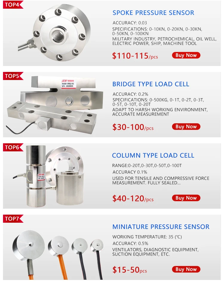 Three Pulley Cable Tension Sensor - 20N to 1000N Load Cell for Accurate ...