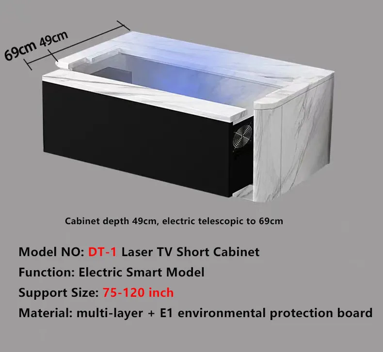 Electric Short Cabinet Ust Projector Cabinet Intergrated Tv Stands Ust ...