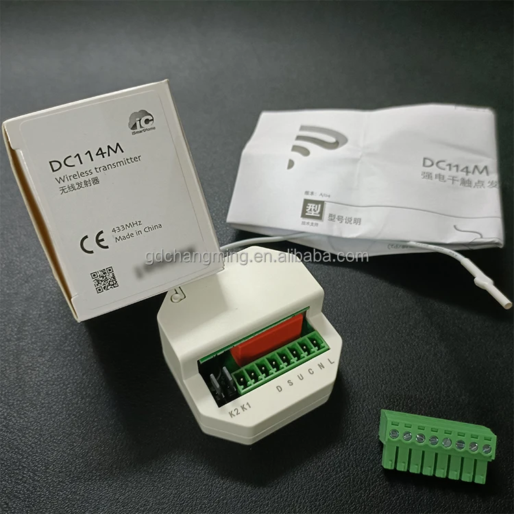 Dc114 Model 433mhz 230v Single Channel Wireless Emitter Tubular Motor ...