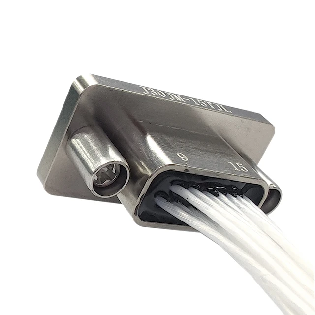 Mini D-sub Rectangular Connector J30J Series J30JM-15TJLadhesive sealed ...