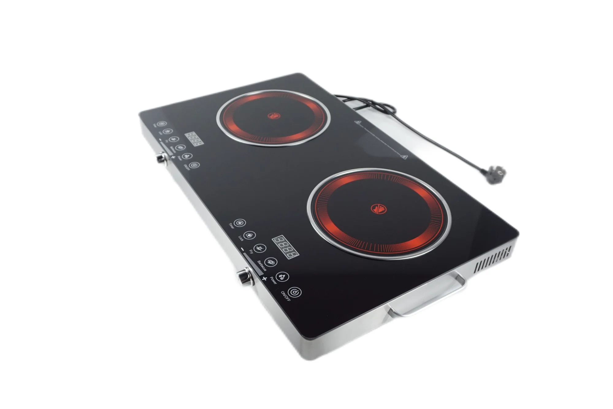 Case Ring Infrared Cooker Design Premium Stainless Steel Tempered Glass ...