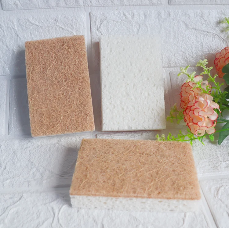Sisal Fiber Cellulose Sponge - Sustainable Kitchen Scrubber