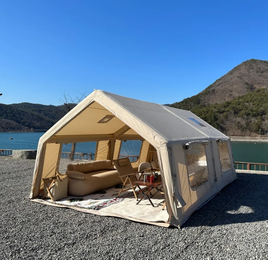 17.2 Square Meter Luxury Two Rooms Inflatable Tent for Camping
