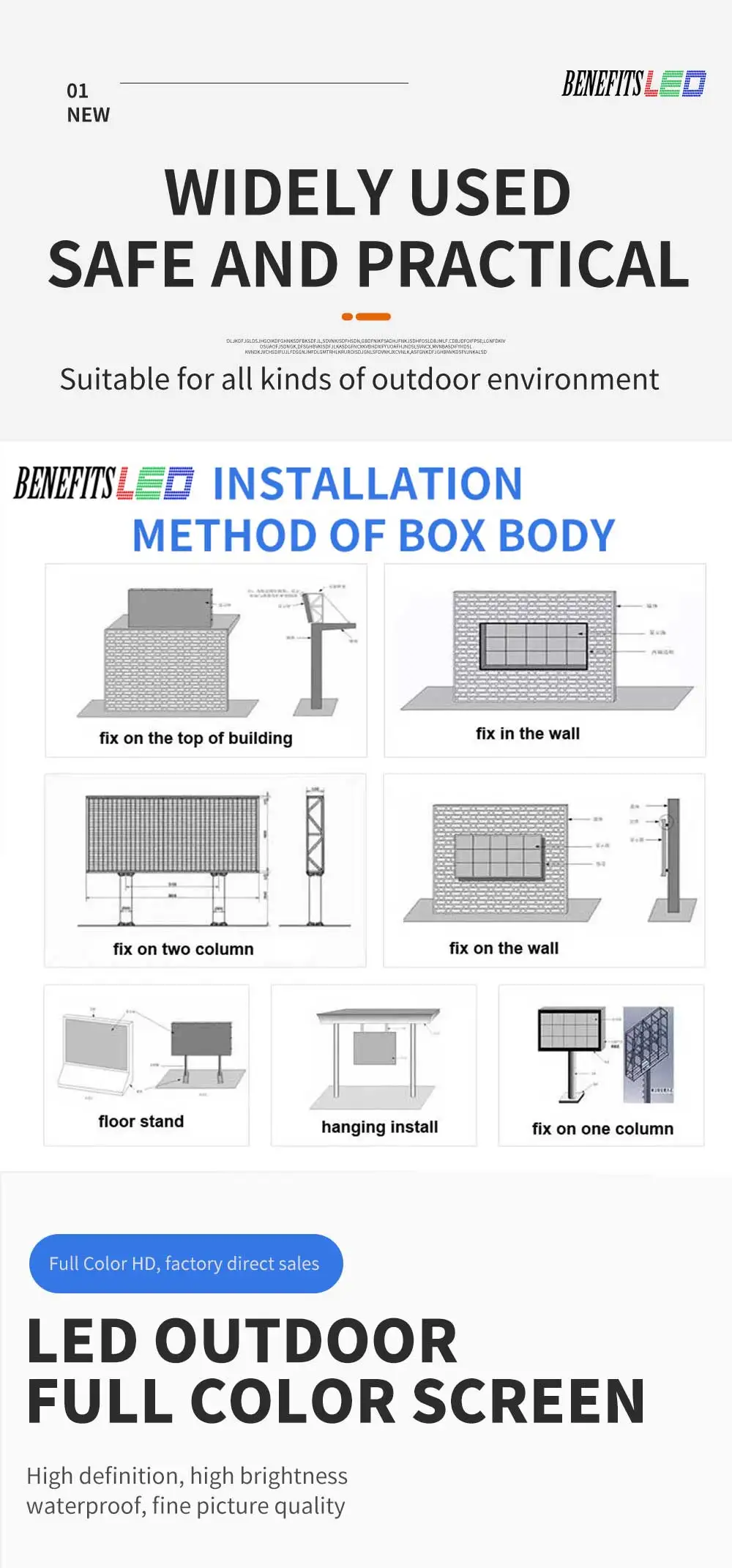 Wholesale Big Outdoor Advertising Screen P2.5 P3 P3.076 P4 P5 P6 P8 P10 ...