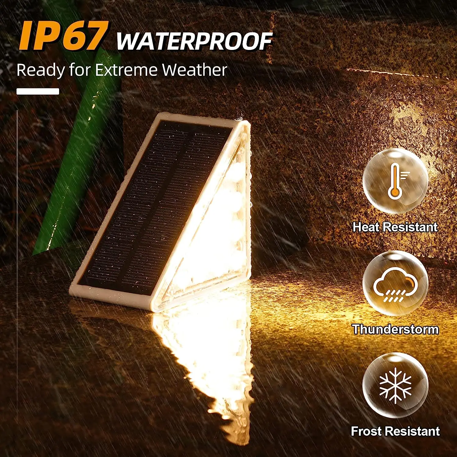 Factory Solar LED Stair Light with Motion Sensor Exterior Deck Lighting ...