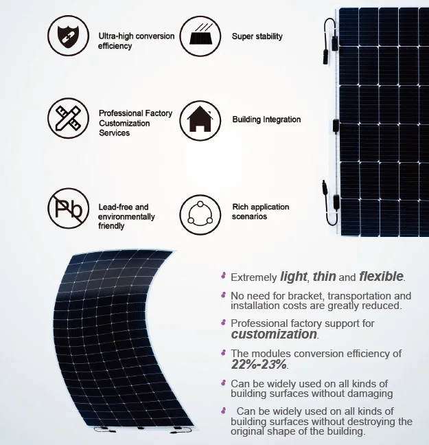 Factory Direct Sales Customization 160w 400w Flexible Solar Panels ...
