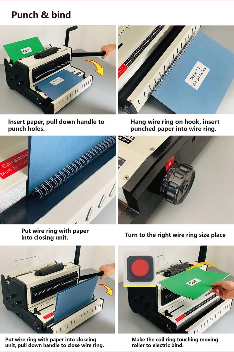 CW 2019 2 in 1 Wire Coil Binder - Efficient Binding Solutions