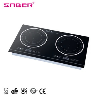 Combined Two Head Induction Cooker Dual Hobs Induction Kitchen Double ...