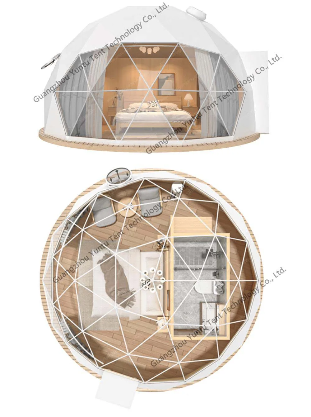 Domo Geodesico - Luxury Glamping in a Transparent PVC Tent