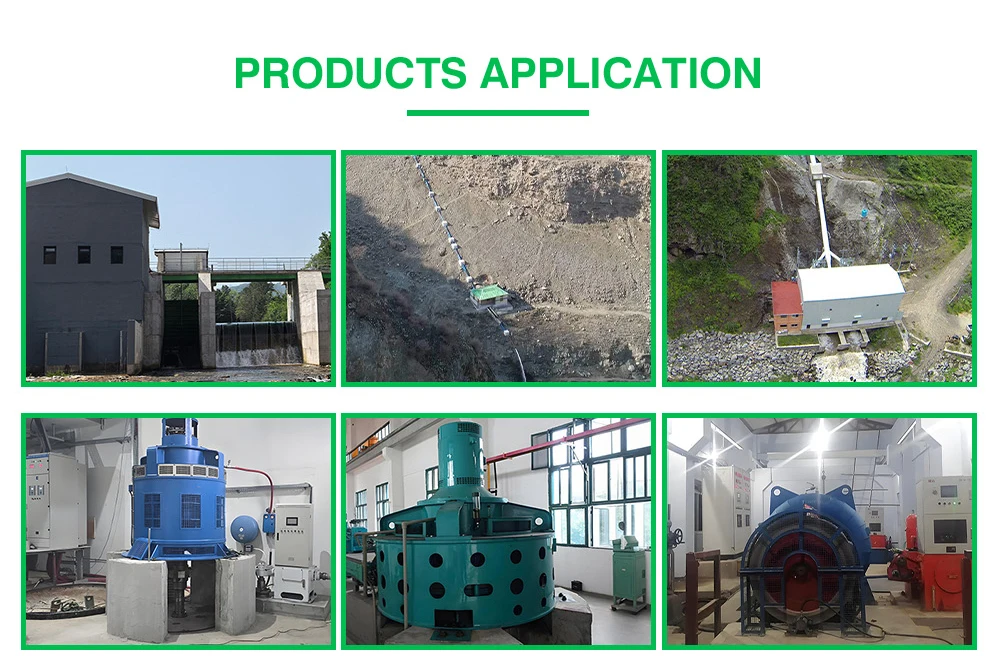 Micro 3-Phase Alternator Hydroelectric Turbine 10kW to 25kW Vertical ...