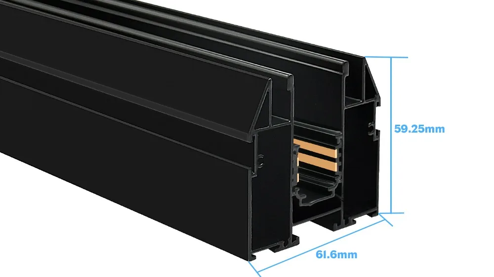 Stretch Ceiling Rail Dc 48v Tension Fabric Profiles Led Magnetic Track ...