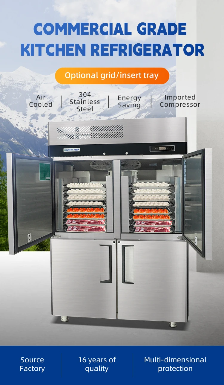 Stainless Steel Two-Door Upright Freezer - Commercial Kitchen ...