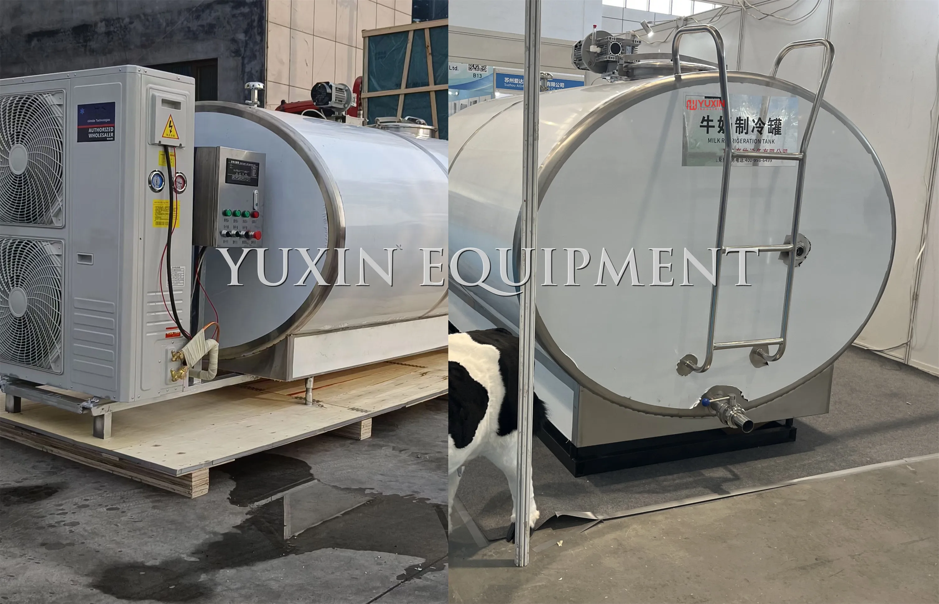 500 Liter 1000 Liter Milk Cooling Tanks - Durable & Efficient