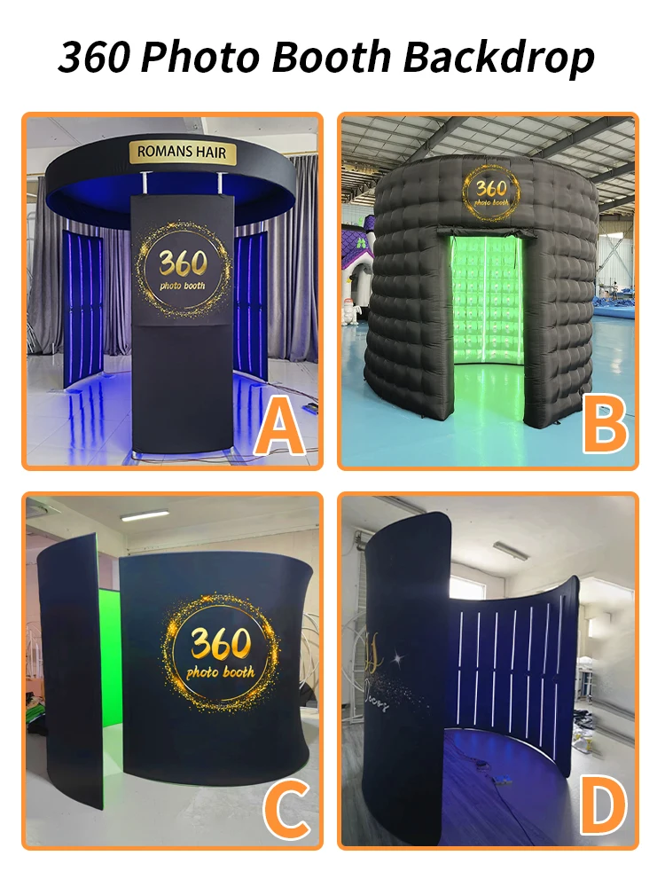 Romans Design Custom Portable Backdrop Tradeshow Exhibition 360 Photo ...