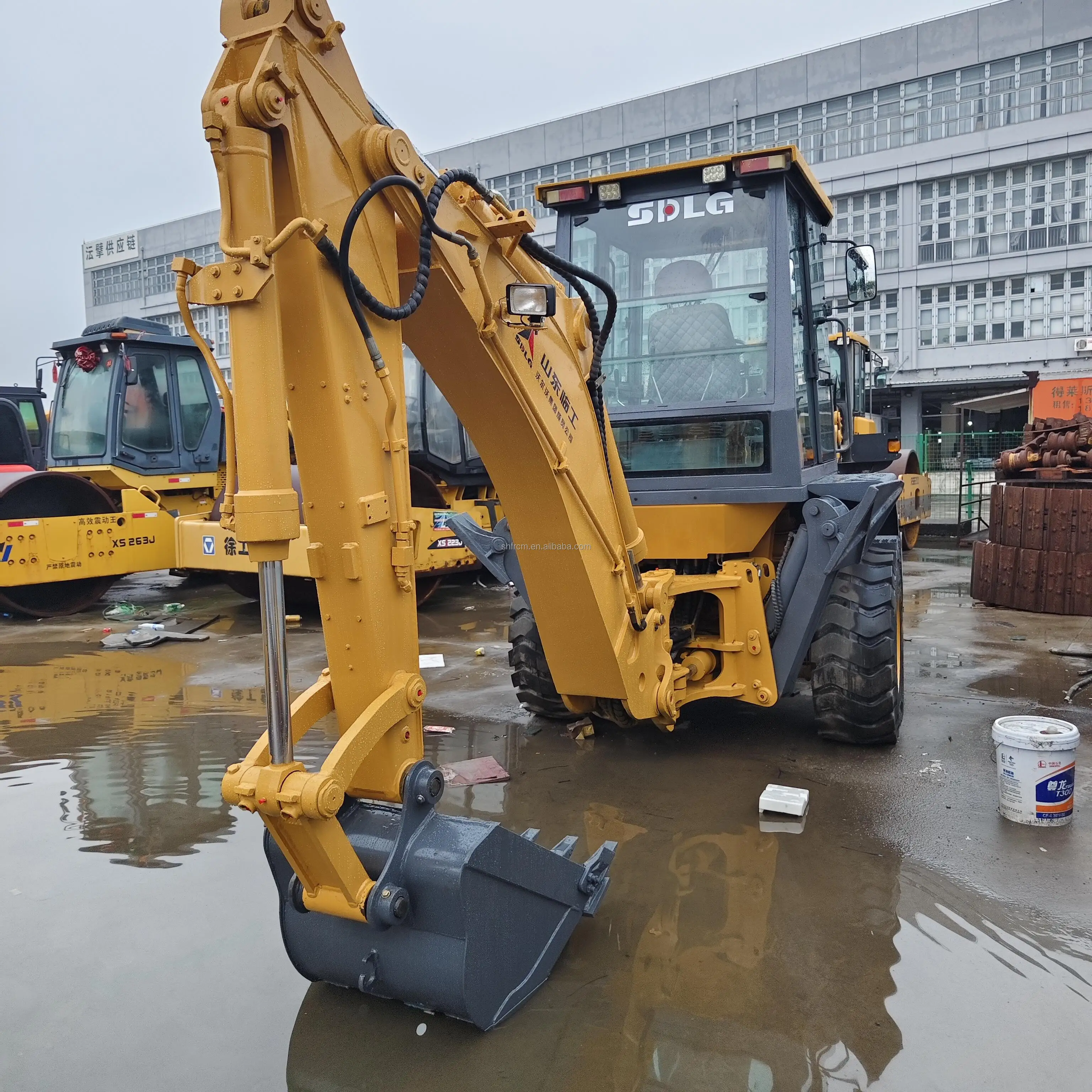 Used Sdlg Wheel Backhoe Loader 680 Construction Machinery 8 Ton With ...